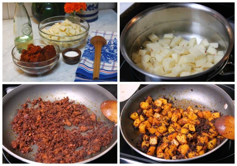 How to make Papas con Chorizo (Potatoes with Mexican Chorizo)