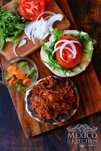 Pork in Achiote Sandwich-Easy Pibil Style Meal-Mexico in My Kitchen