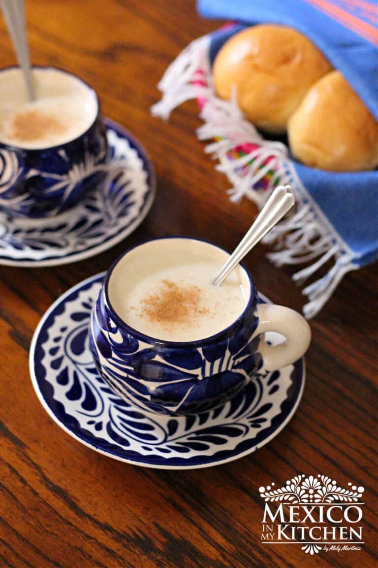 White Atole with Milk | Atole Blanco con Leche | Mexican Recipes