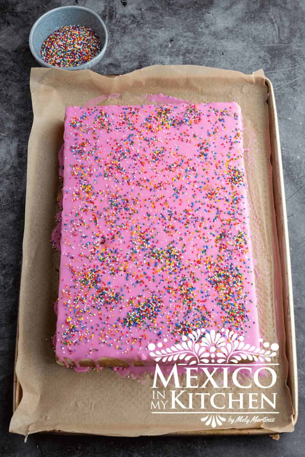 Cortadillo (Mexican Pink Cake) - Mexico In My Kitchen