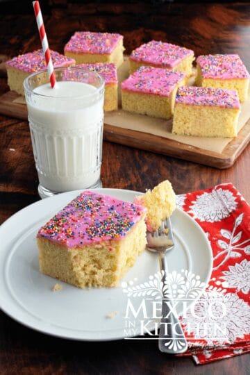Cortadillo (Mexican Pink Cake) - Mexico In My Kitchen