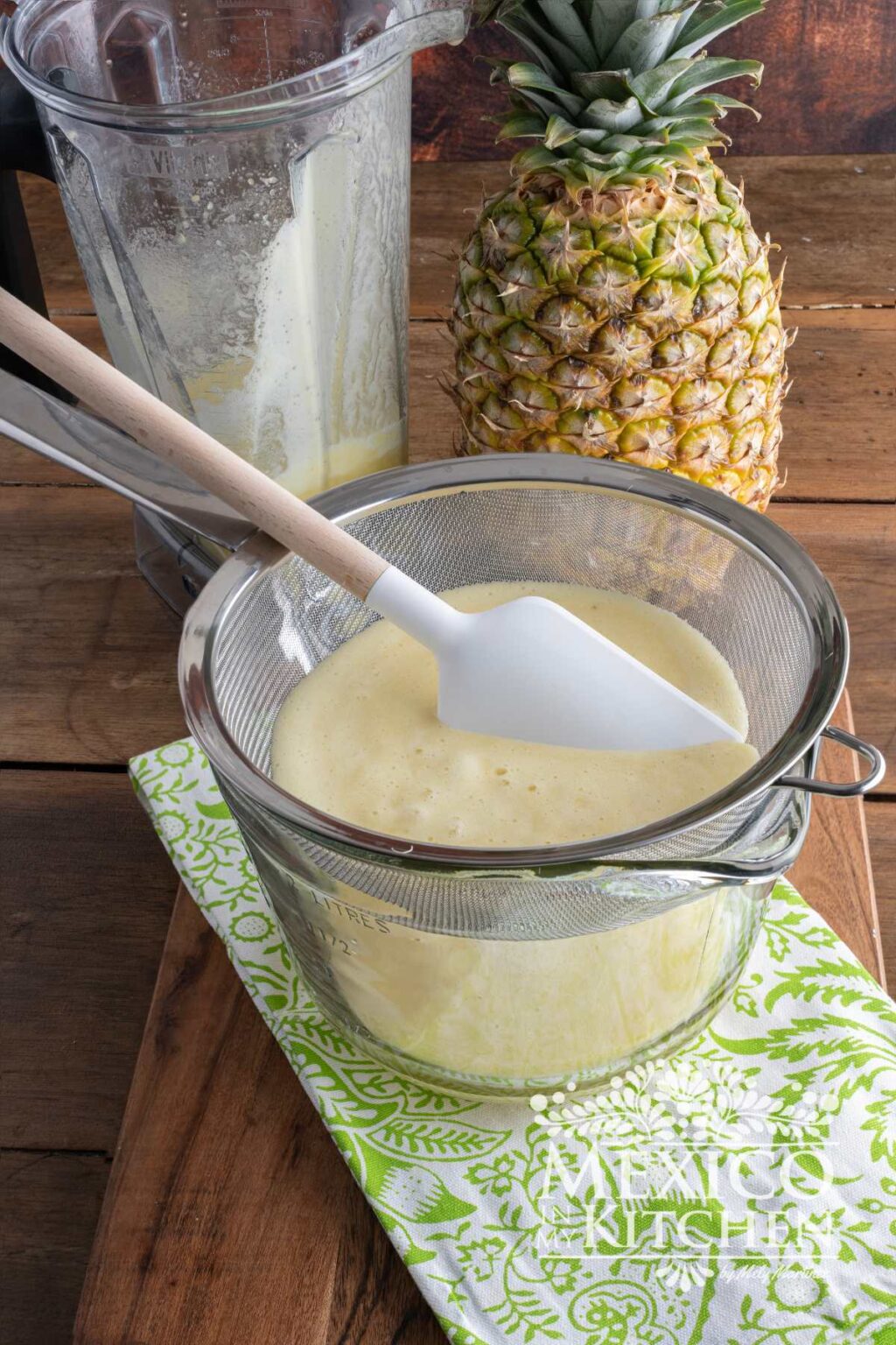 Agua de Piña (Mexican pineapple agua fresca) - Mexico In My Kitchen
