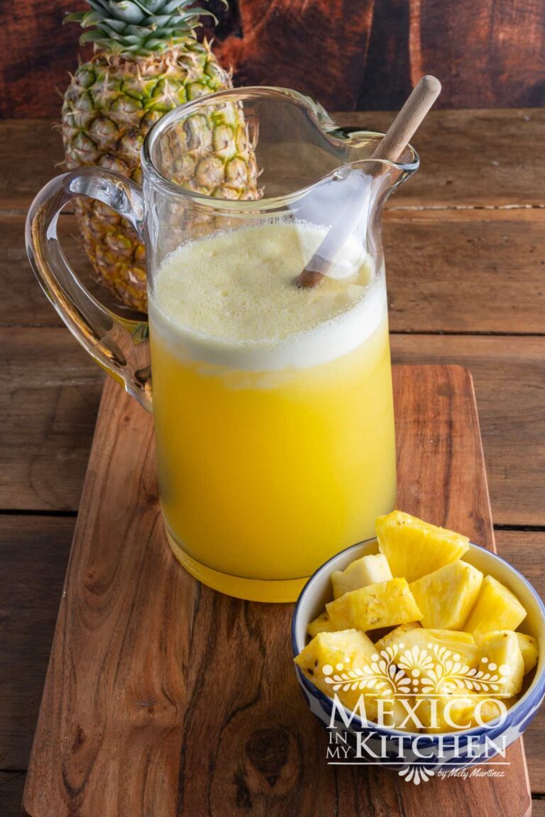 Agua de Piña (Mexican pineapple agua fresca) - Mexico In My Kitchen