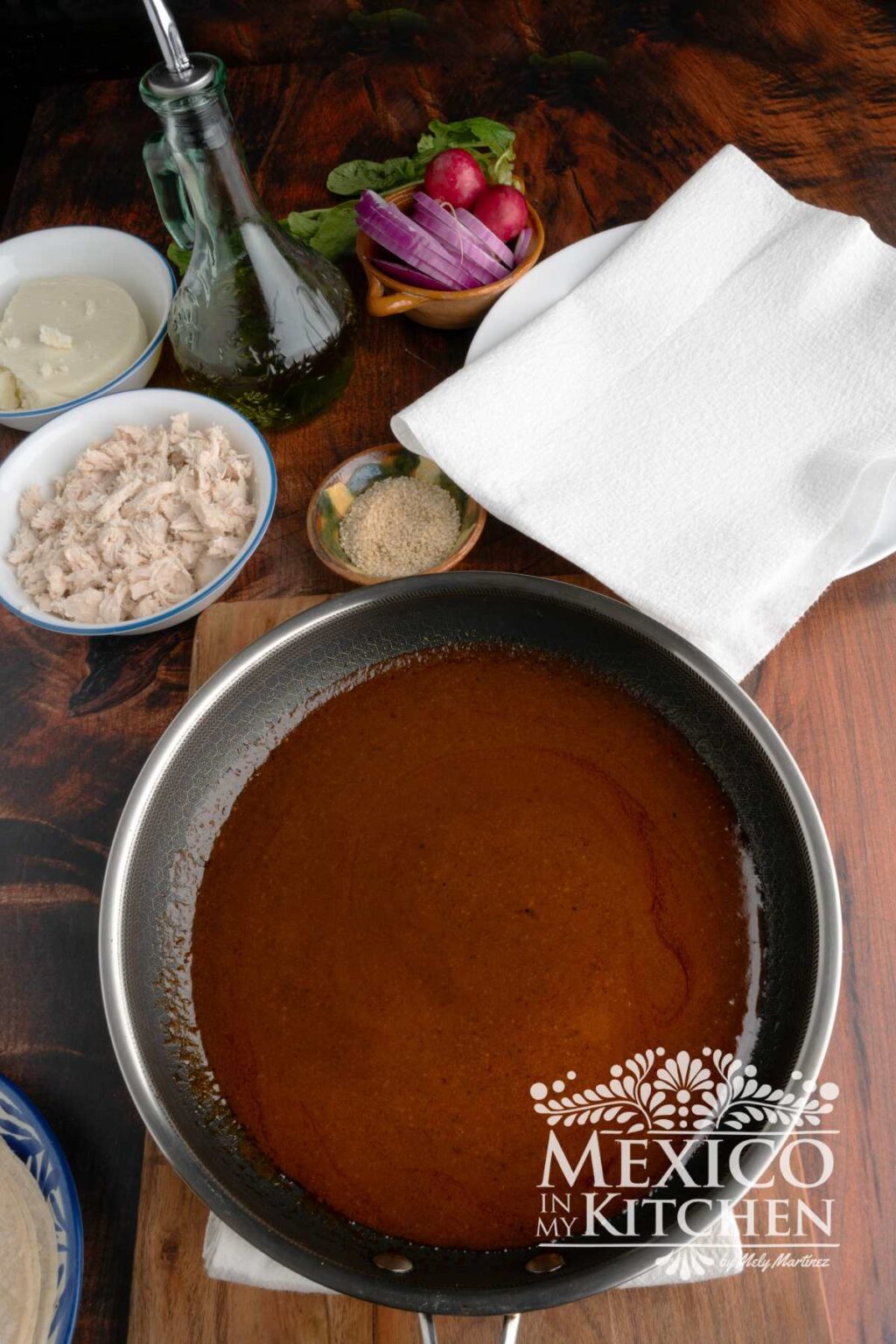 Enmoladas | Chicken Mole Enchiladas