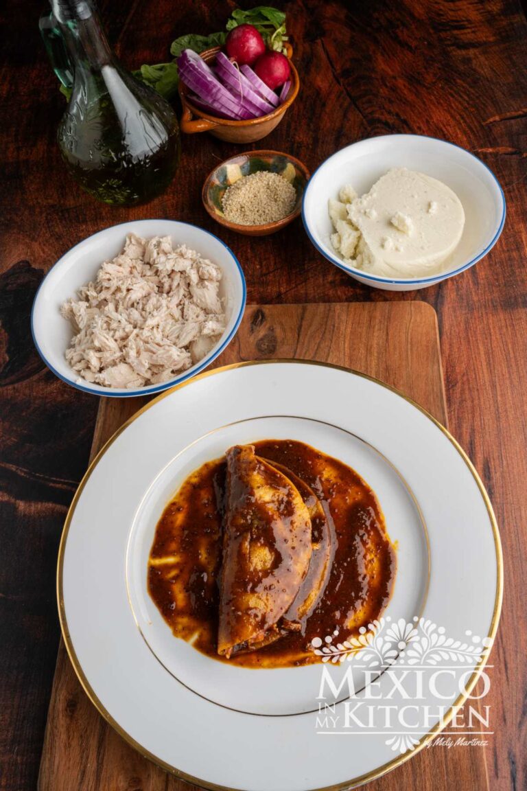 Enmoladas | Chicken Mole Enchiladas