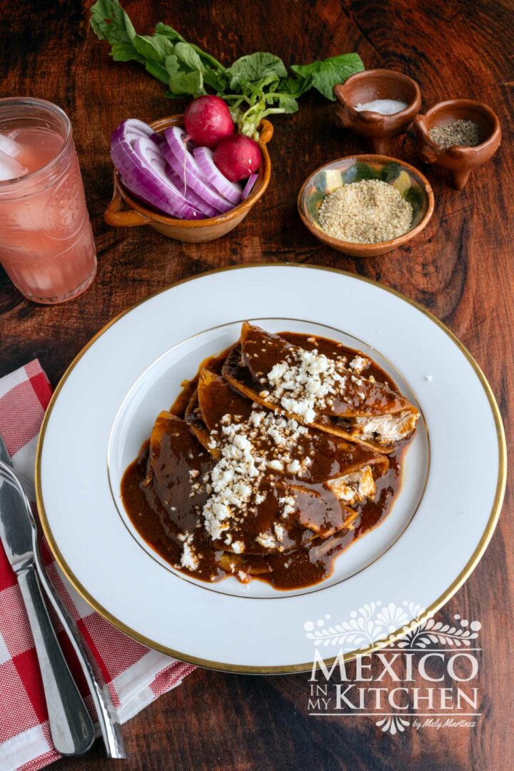 Enmoladas | Chicken Mole Enchiladas
