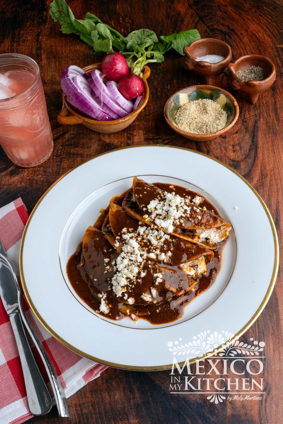 Mole Poblano Enchiladas Enmoladas | Chicken Mole Enchiladas