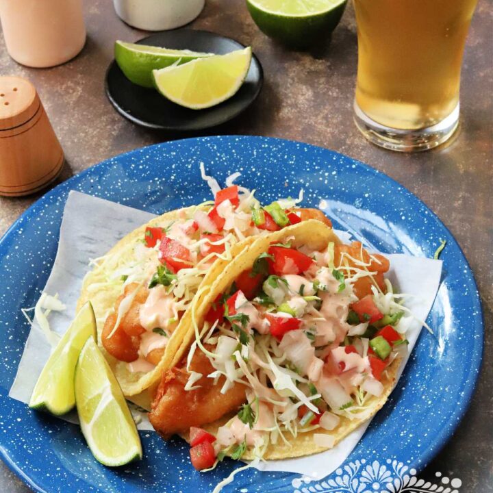 Baja fish tacos