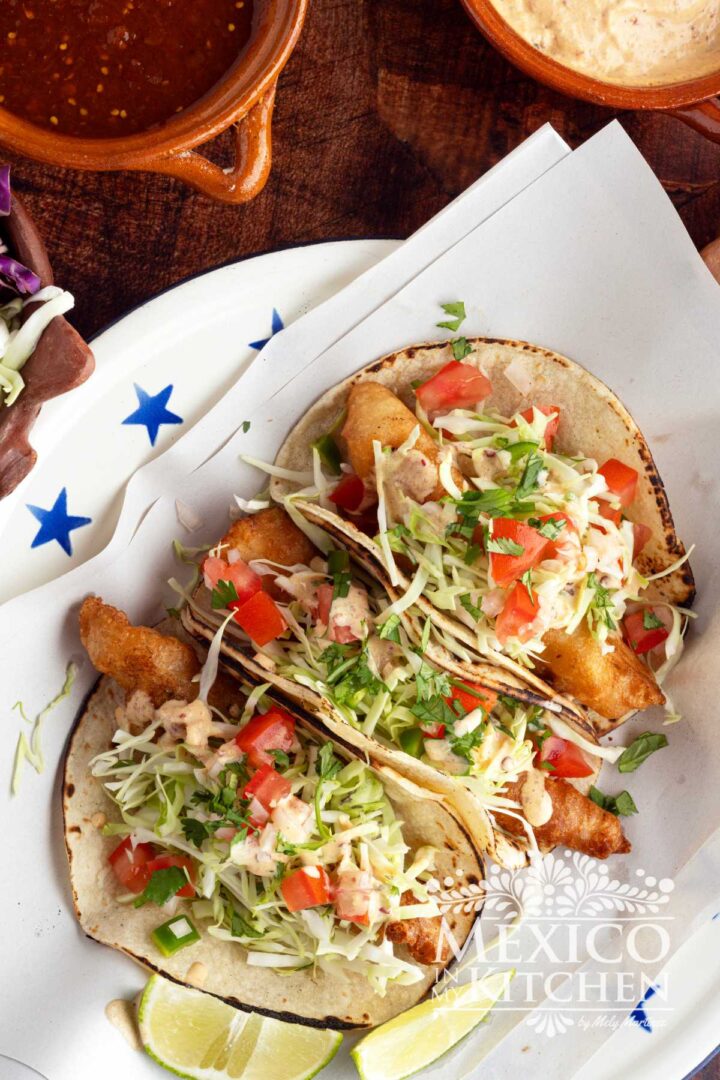 Baja fish tacos