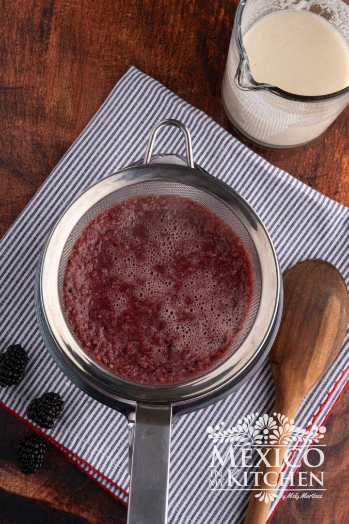 Blackberry Atole / Atole de zarzamora, Authentic Mexican Recipes