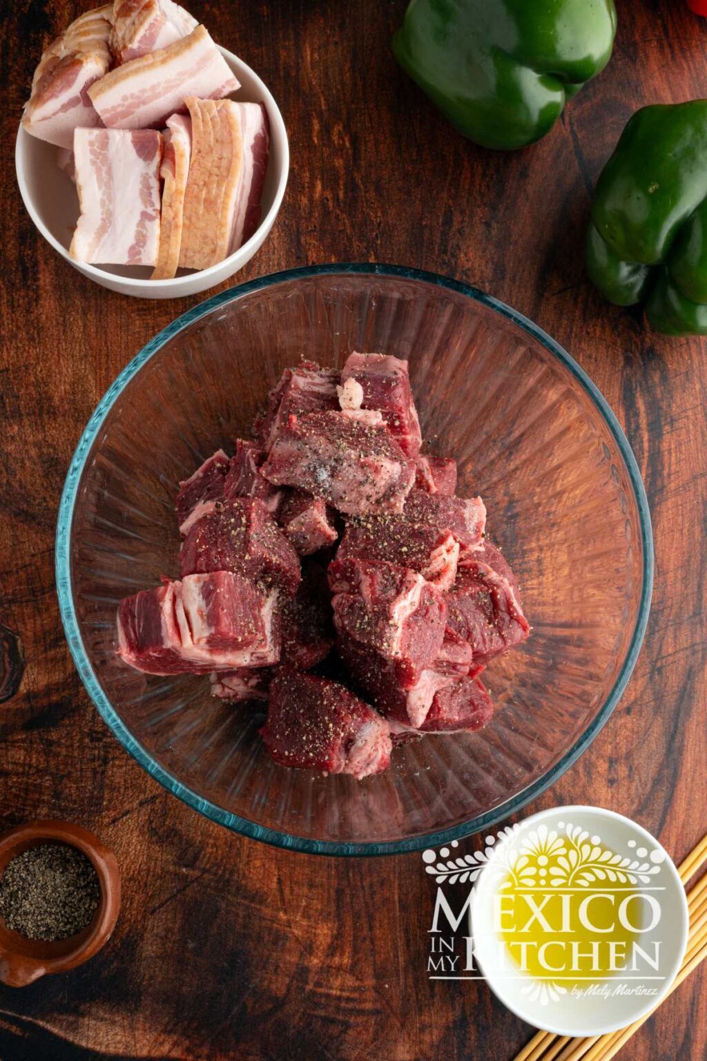 Mexican beef kabob | Alambres