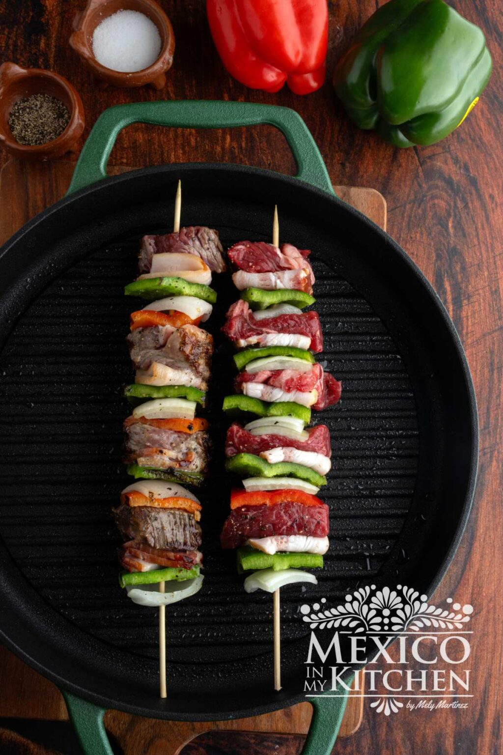 Mexican beef kabob | Alambres