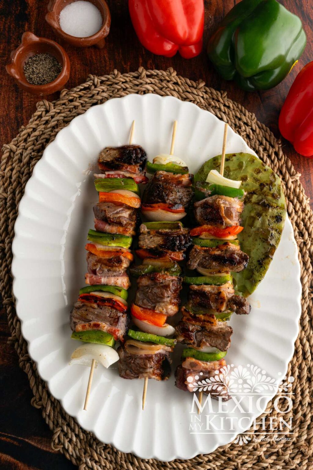 Mexican beef kabob | Alambres