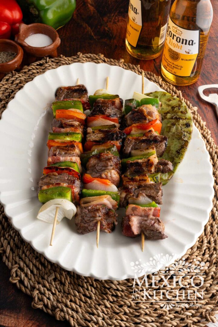 Mexican beef kabob | Alambres